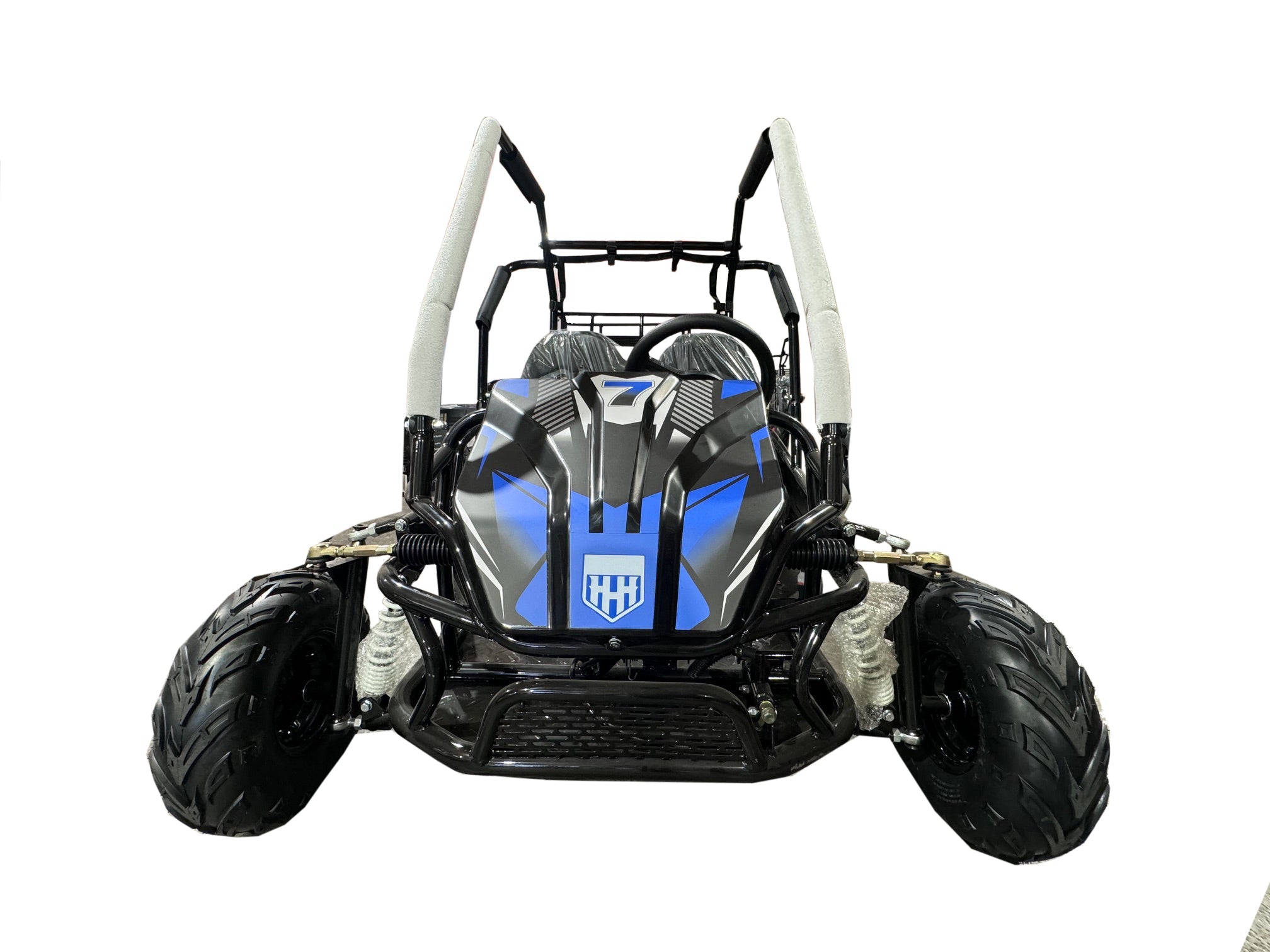 HHH 2-Seater Go Kart 200cc Full Suspension Pull Start 4-Stroke-Blue ...
